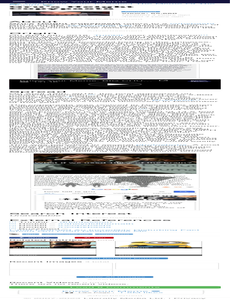 Gru's Height Copypasta Know Your Meme | PDF
