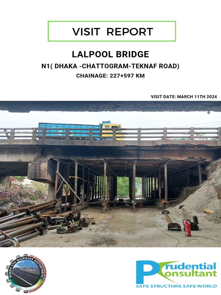 Lalpool Bridge Inspection Report 2024 | PDF | Composite Material ...