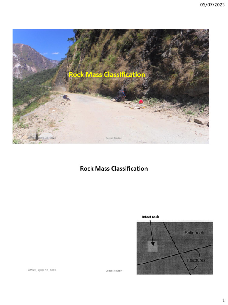 Rock Mass Classification | PDF | Earth Sciences