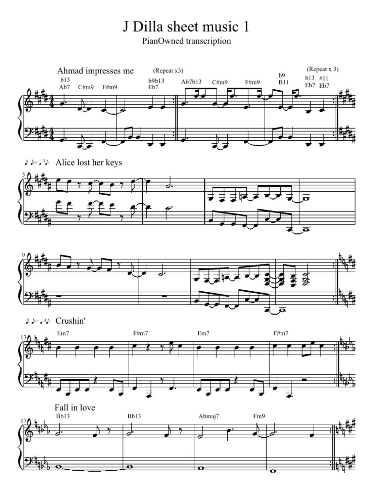 J Dilla Medley 1 | PDF