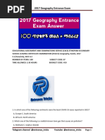2017 Second Round Remedial Geography Model Examination | PDF | Africa ...