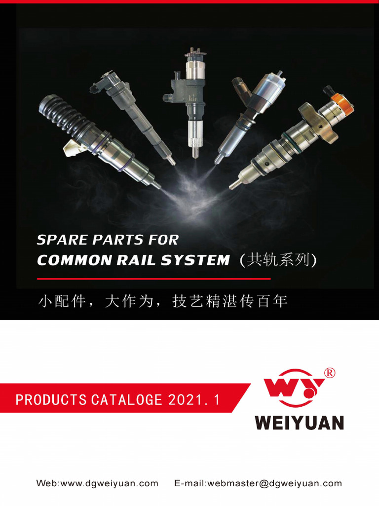 Weiyuan Common Rail System Parts Product Catalogue | PDF