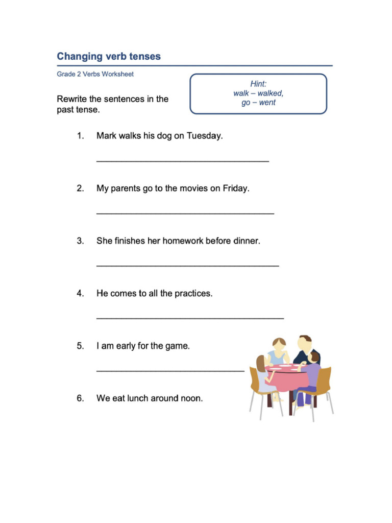 Past Tense G2 | PDF