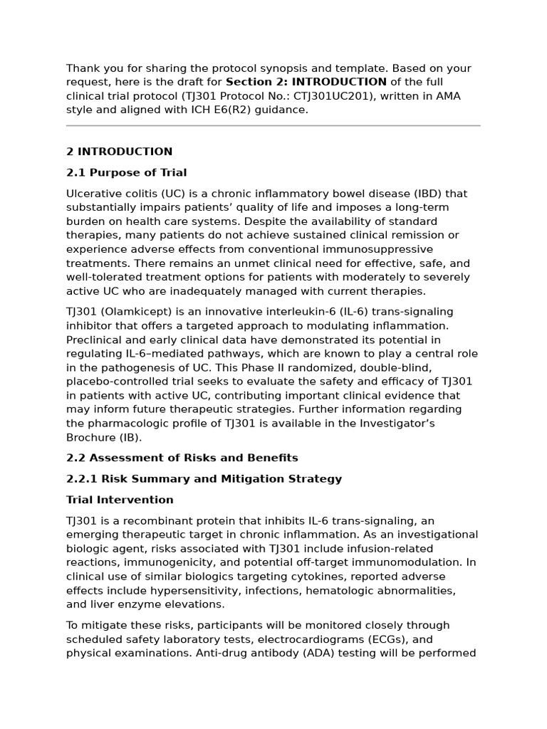Output With Prompt, Synopsis and Template | PDF | Clinical Trial ...