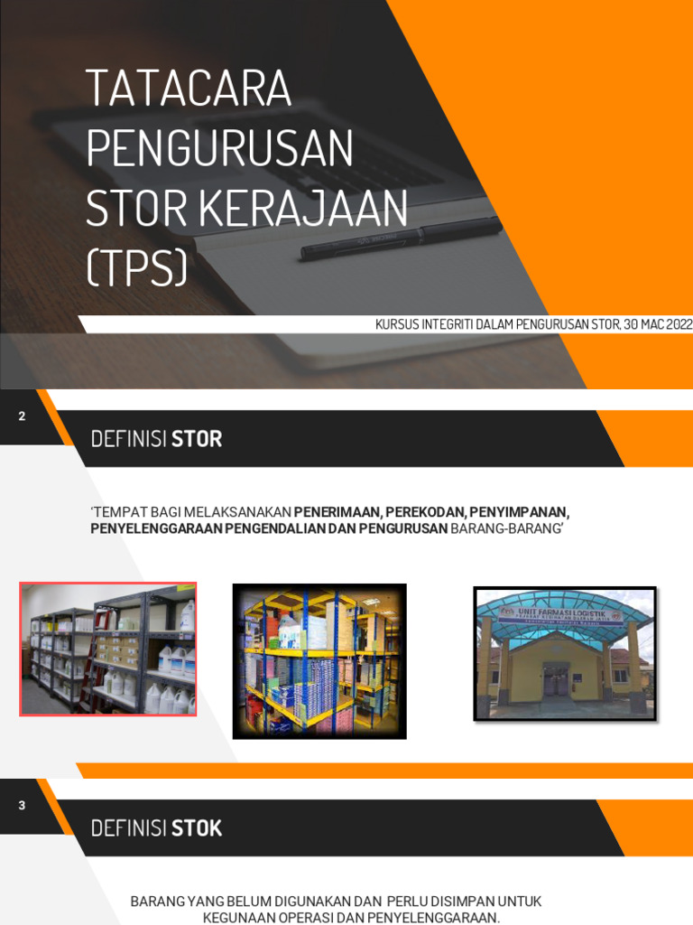 Tatacara Pengurusan Stor - Intro | PDF