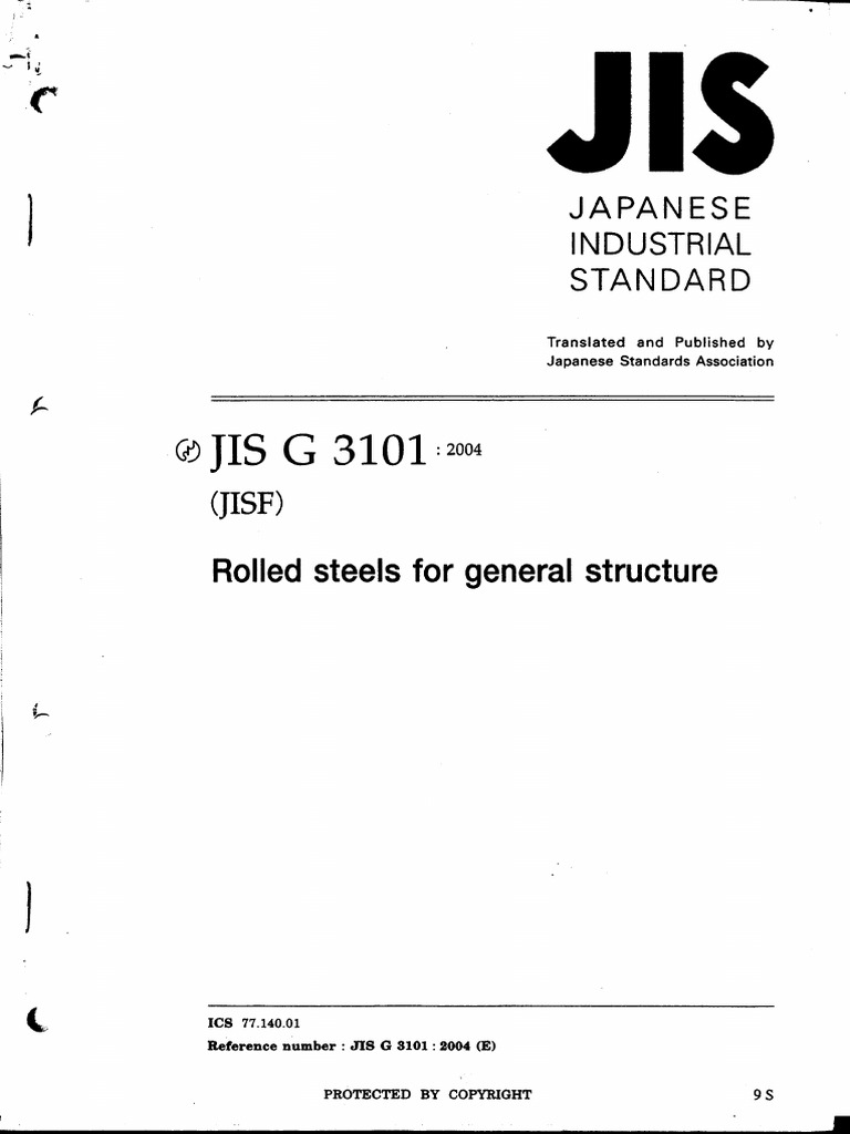 Jis G 3101-2004 - SS (330+400+490+540) | PDF