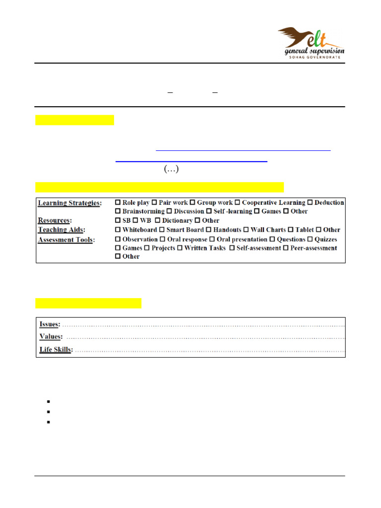 How To Design A Lesson Plan Using 3Ps - Elt - Sup | PDF | Lesson Plan ...