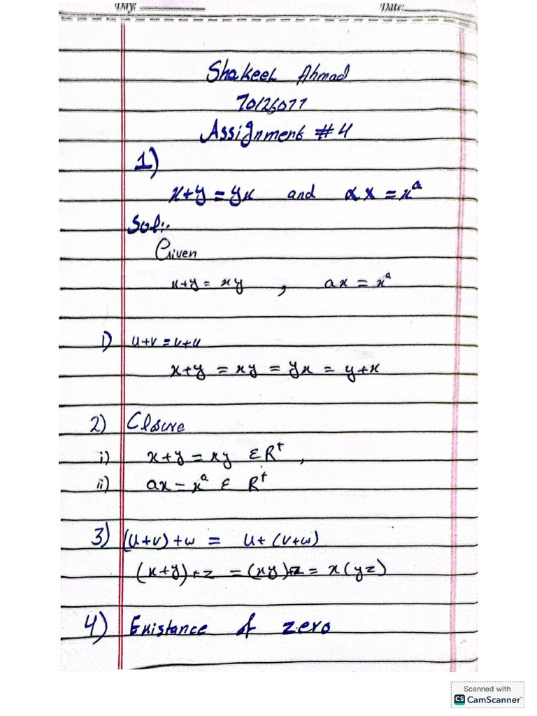 Linear Assignment 4 | PDF