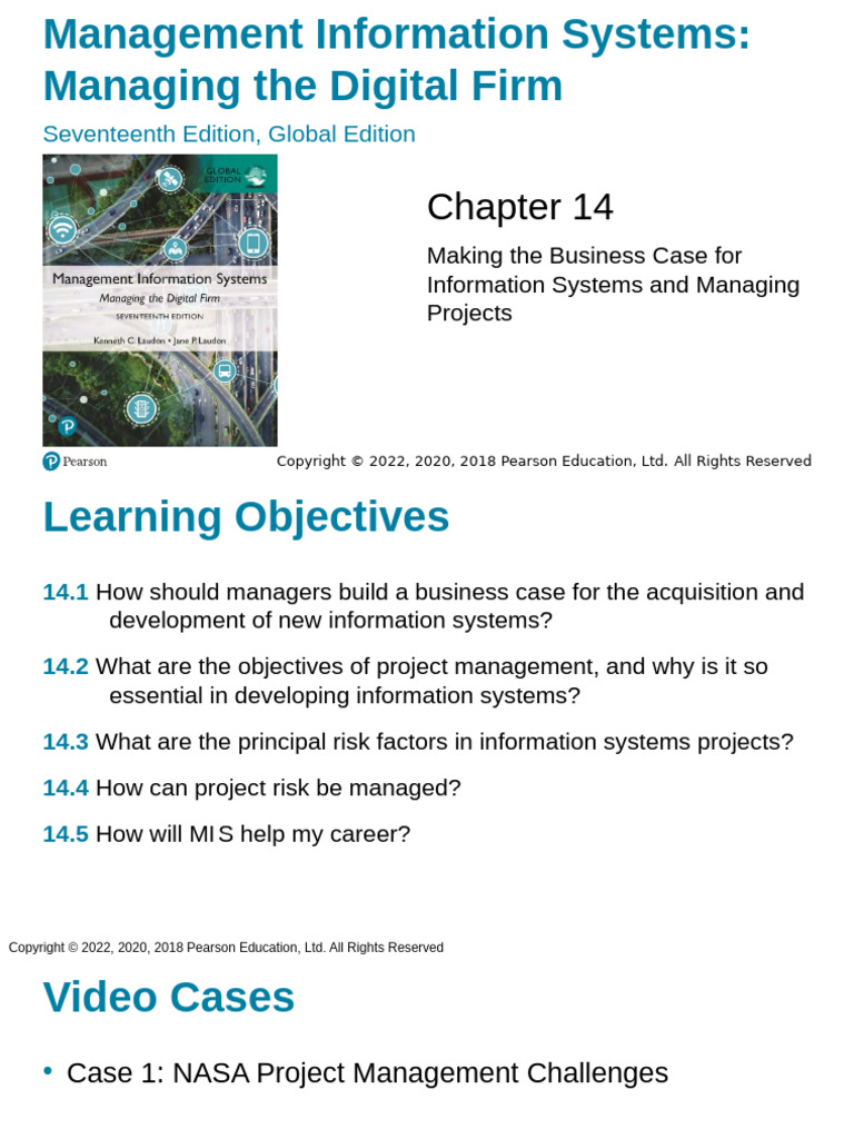 Laudon Mis17 PPT Ch14 | PDF | Change Management | Risk
