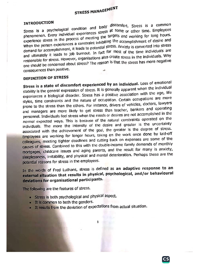 Stress Topic | PDF