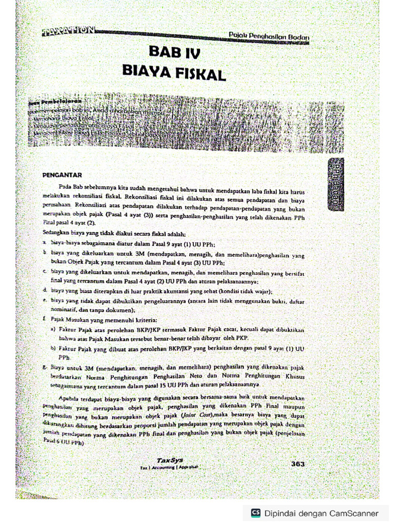 Biaya Fiskal | PDF