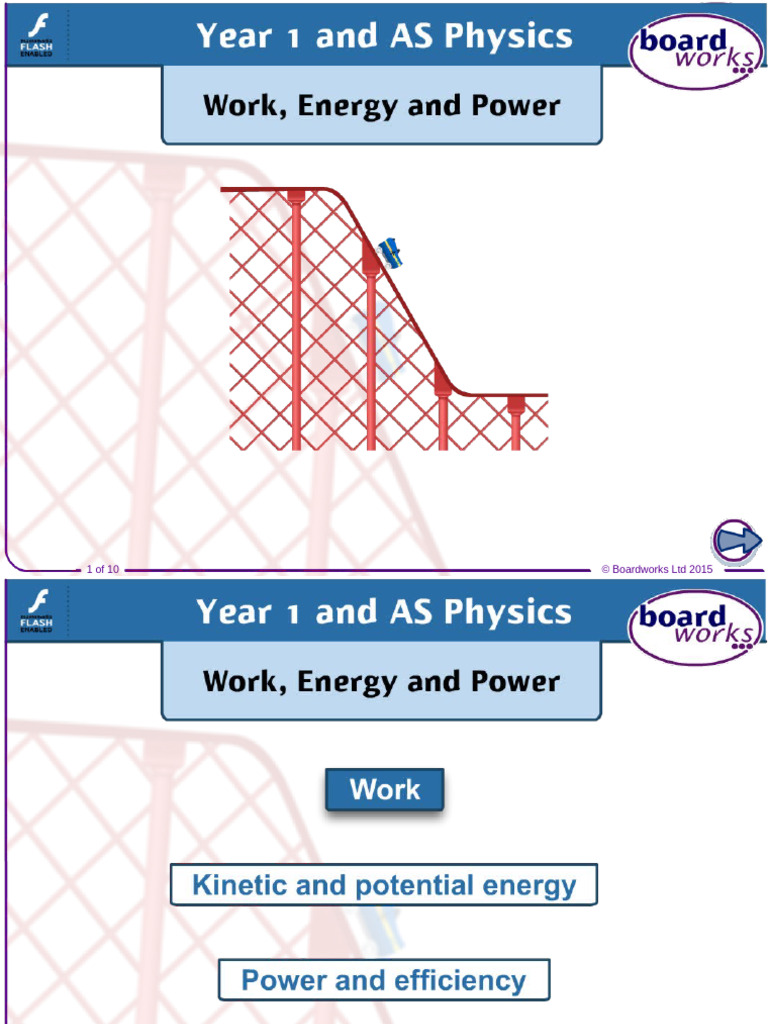 Work Energy and Power Part 1 - Work | PDF | Force | Metrology