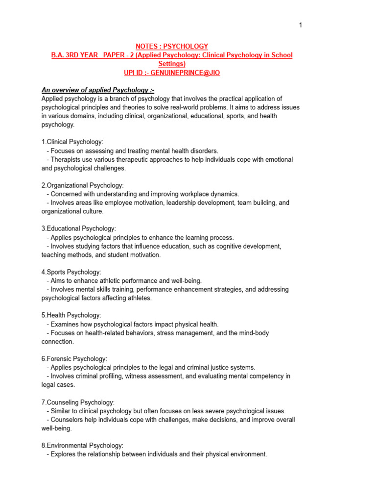 Psychology Paper 2 BA3 | PDF | Scientific Method | Psychology