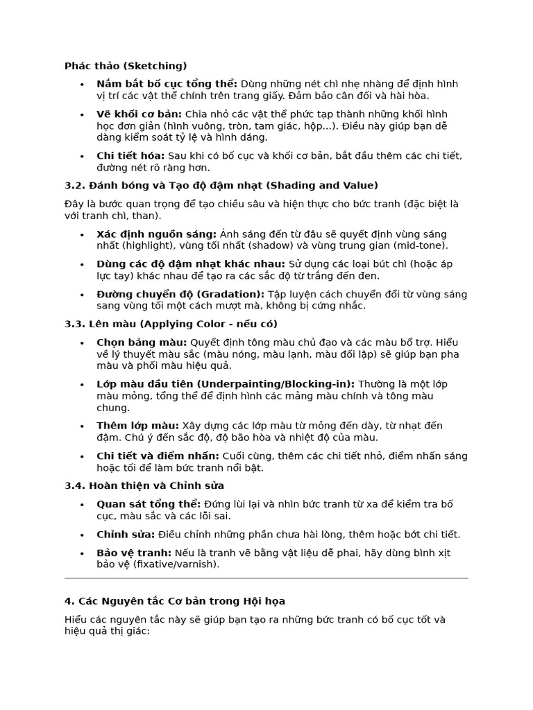 Phác thảo | PDF
