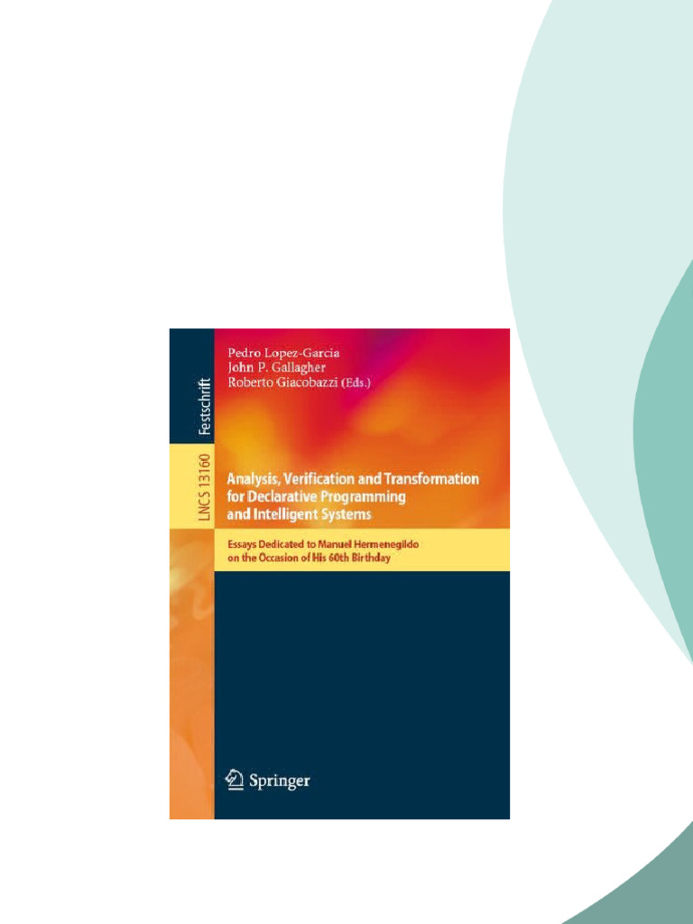 Analysis Verification and Transformation for Declarative Programming ...