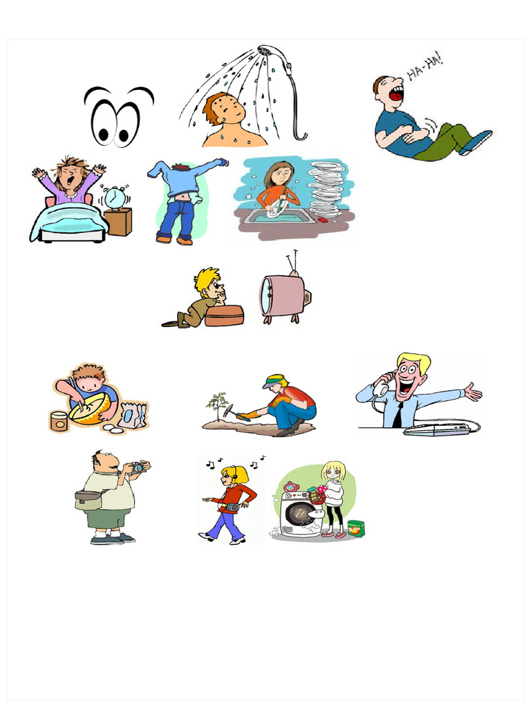Everyday Verbs Memory | PDF