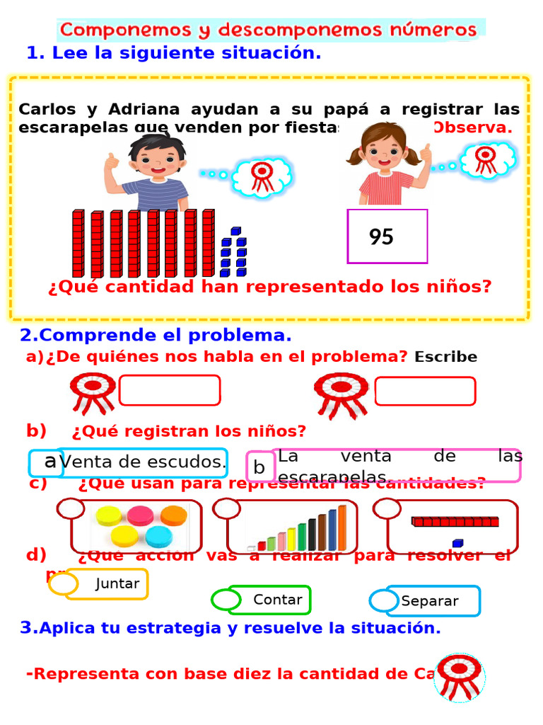 14-07-25 FICHA 25 MATEMATICA - "Componemos y Descomponemos Cantidades ...