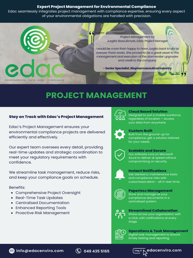 EDAC Project Management Brochure 2025 | PDF | Project Management ...