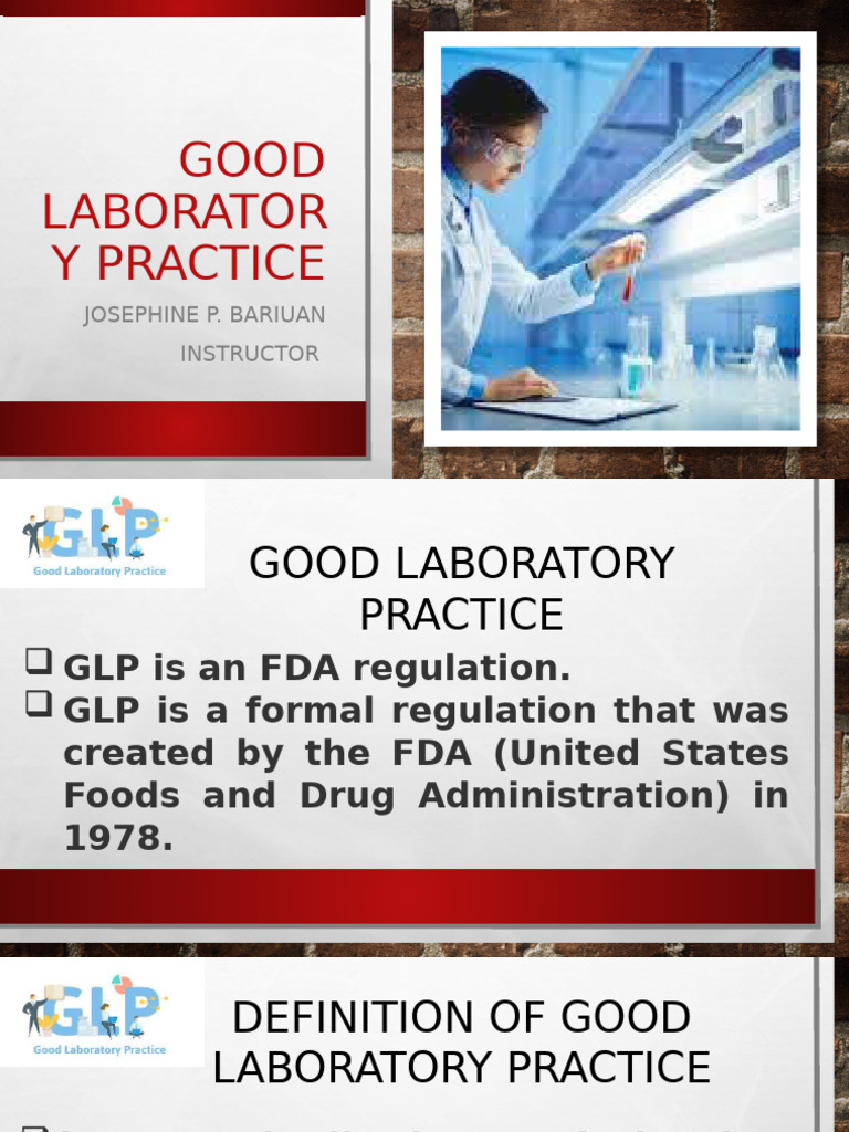 Module 2.3 Good Laboratory Practice | PDF | Laboratories
