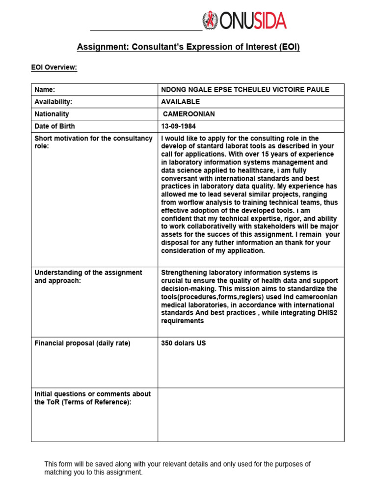 Consultant EOI for Lab Tools Development | PDF