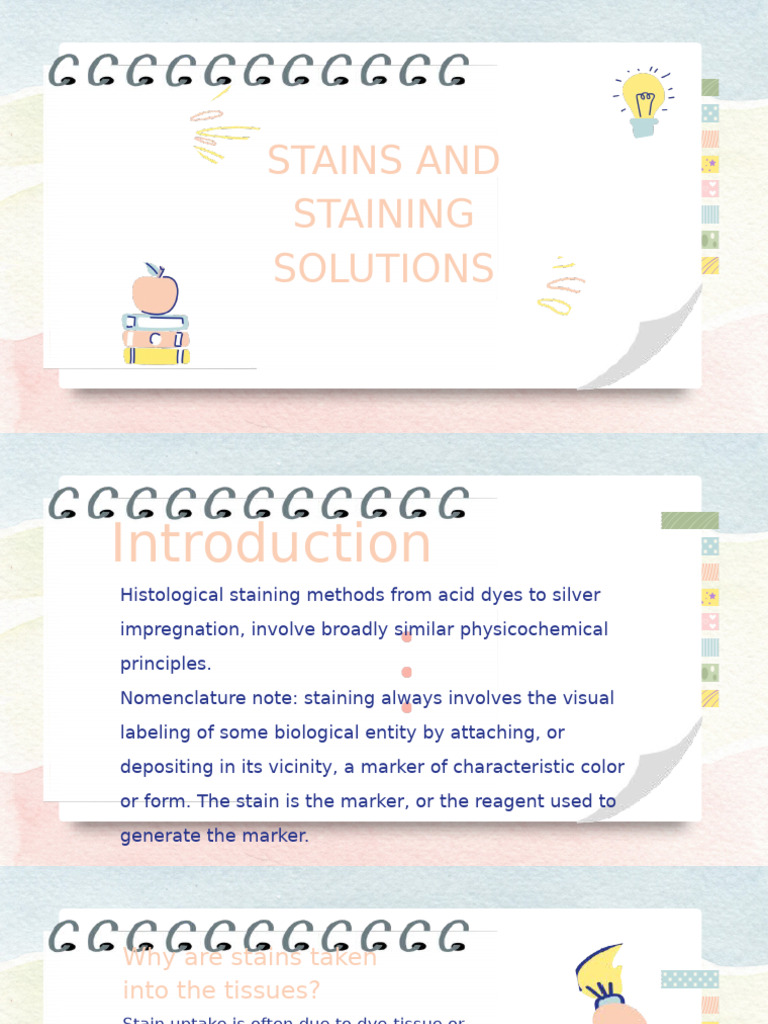 Stains and Staining Solution 20250706 014256 0000 | PDF | Staining ...