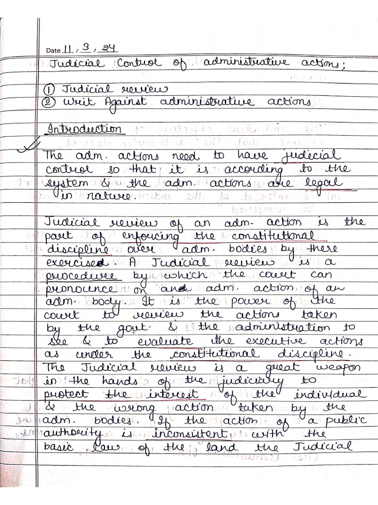 Administrative Law Sem4 | PDF