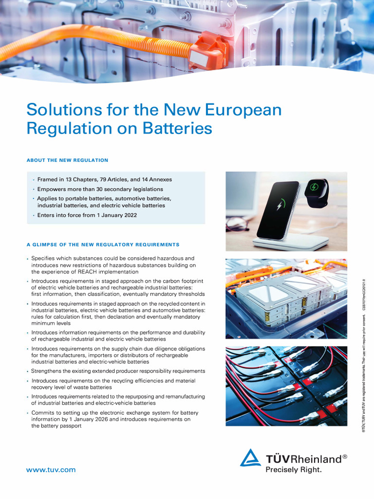 EU Battery Regulation Compliance Guide | PDF | Electric Vehicle | Recycling