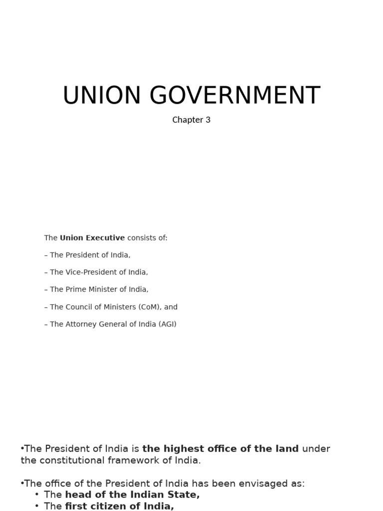 Union Executive: President's Role | PDF | Supreme Court Of India ...