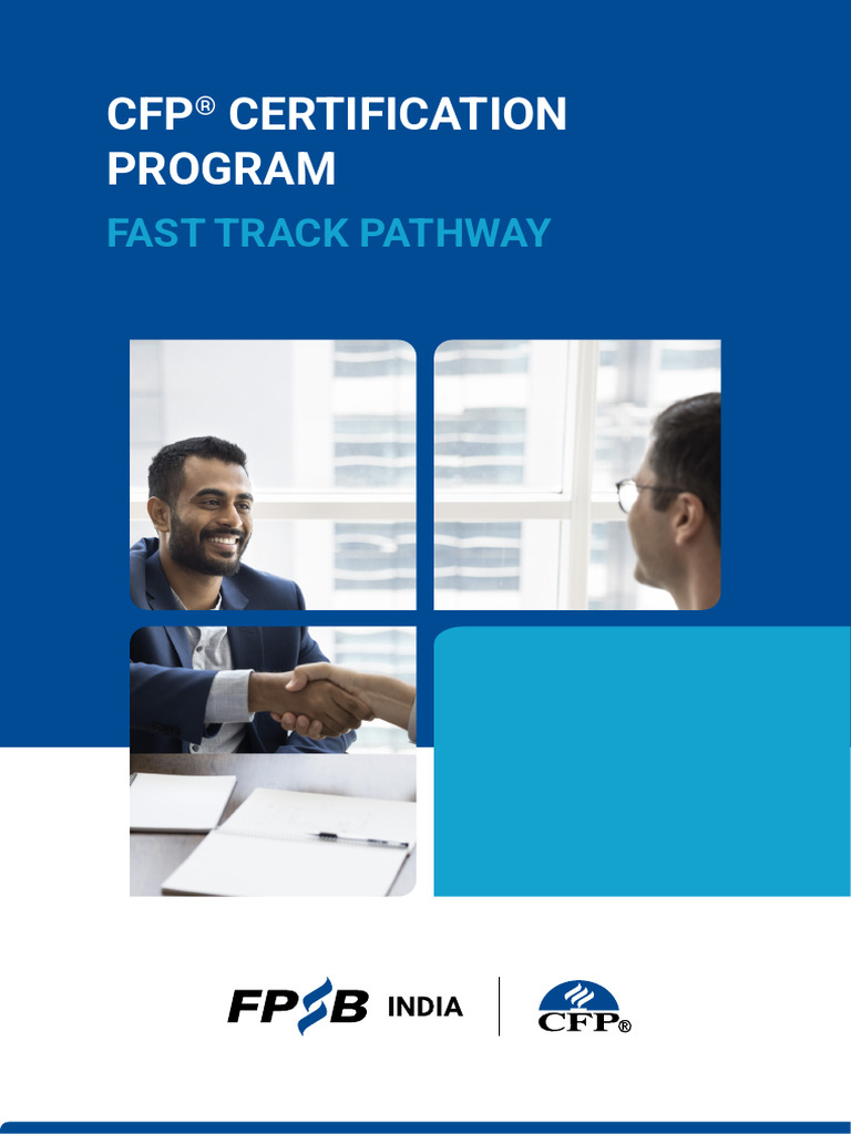 CFP Fast Track Pathway Brochure V3 | PDF | Financial Adviser | Business