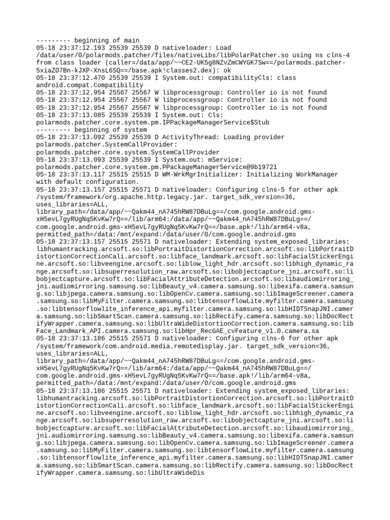 Polarmods - Patcher Logcat | PDF | Software | System Software