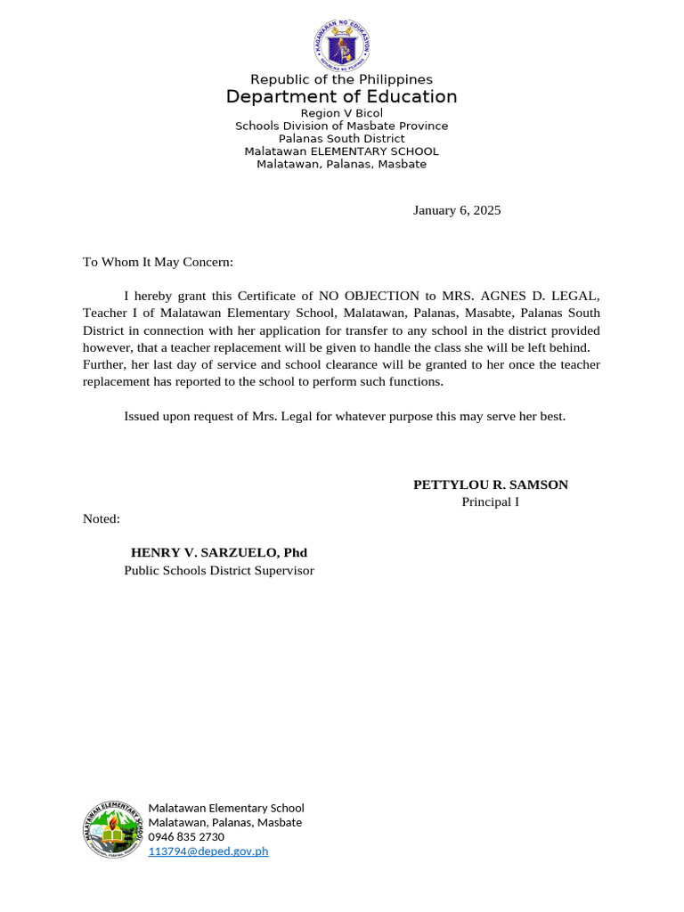 Certificate of No Objection | PDF