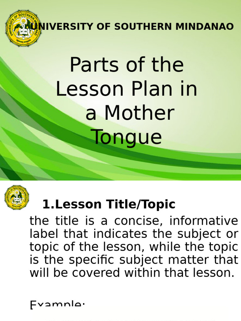 Parts of Lesson Plan | PDF | Lesson Plan | Pedagogy