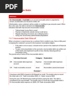 Irrecoverable Debts and Receivables Allowance | PDF | Expense ...