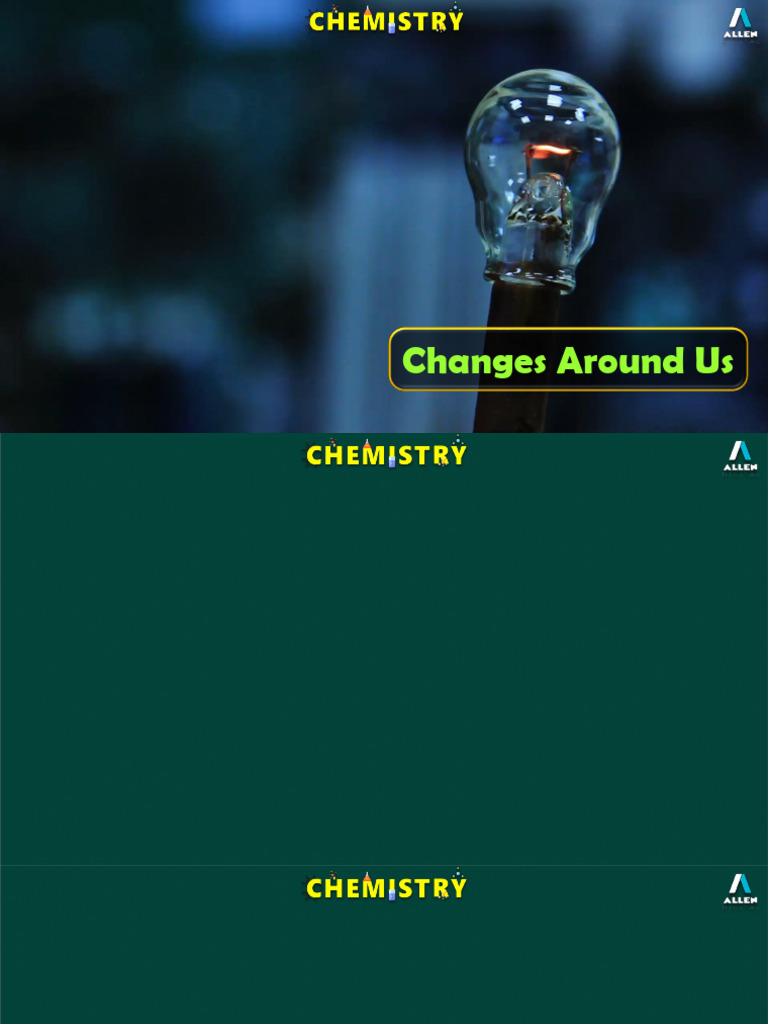 Regular Class - Physical and Chemical Changes - L3-01 | PDF | Chemical Substances | Combustion