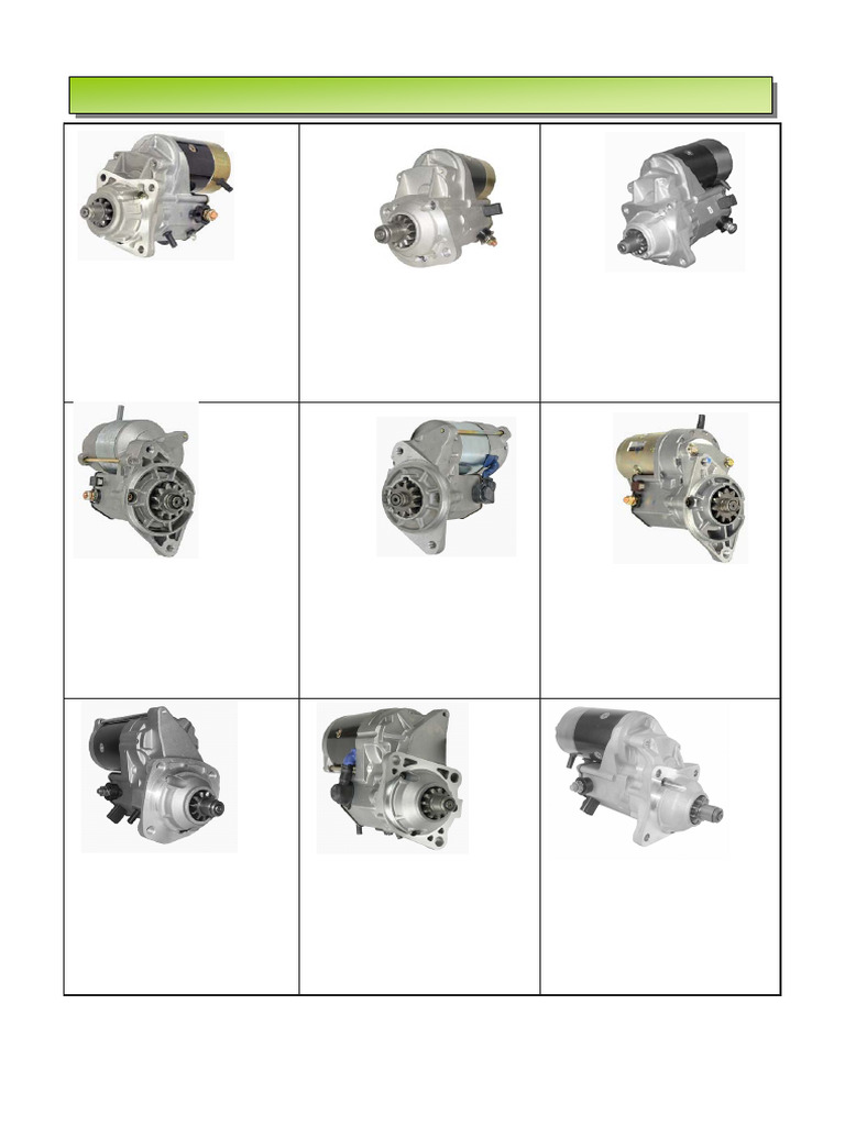Denso OSGR Replacement Parts Guide | PDF | Cummins