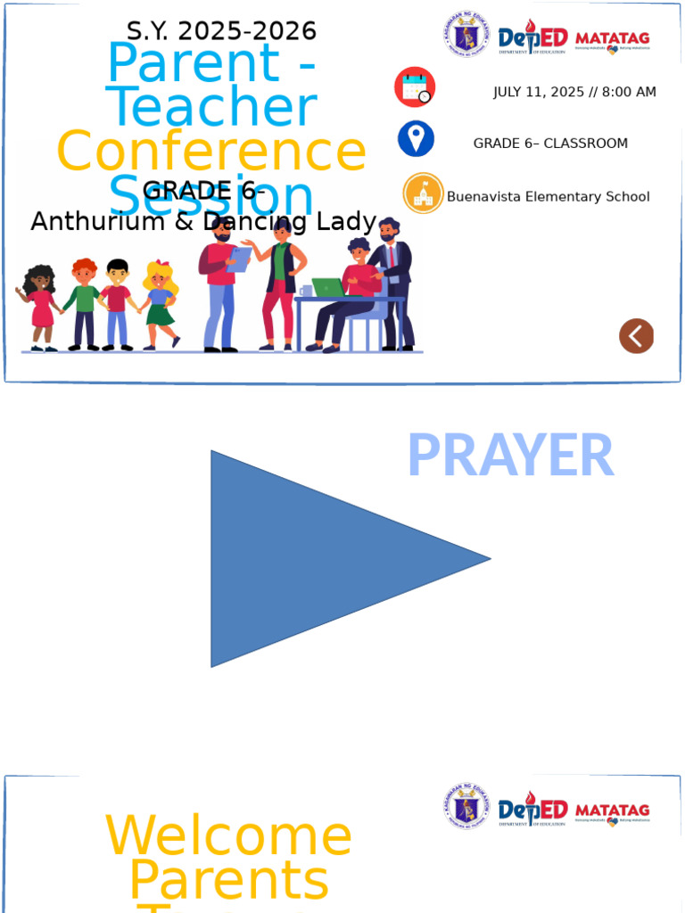 Grade 6 Parent-Teacher Conference Agenda | PDF | Schools | Education Theory