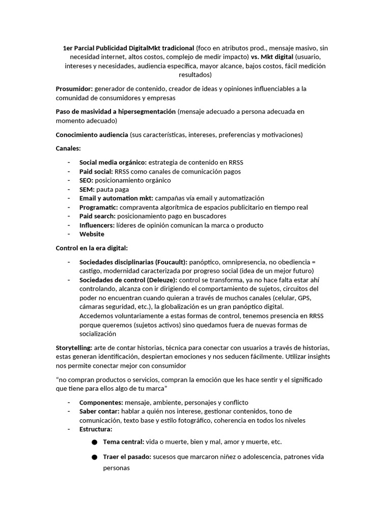 1er Parcial Publi Digital I | PDF | Publicidad