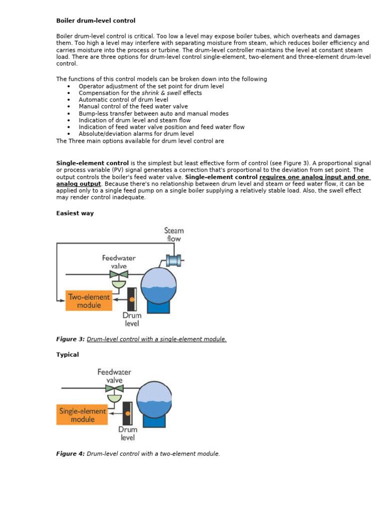 Boiler Drum Level Control2 | PDF | Combustion | Boiler
