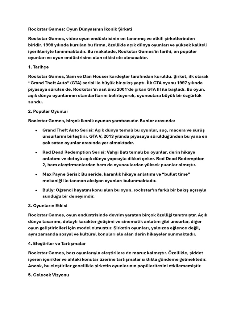 Rockstar | PDF