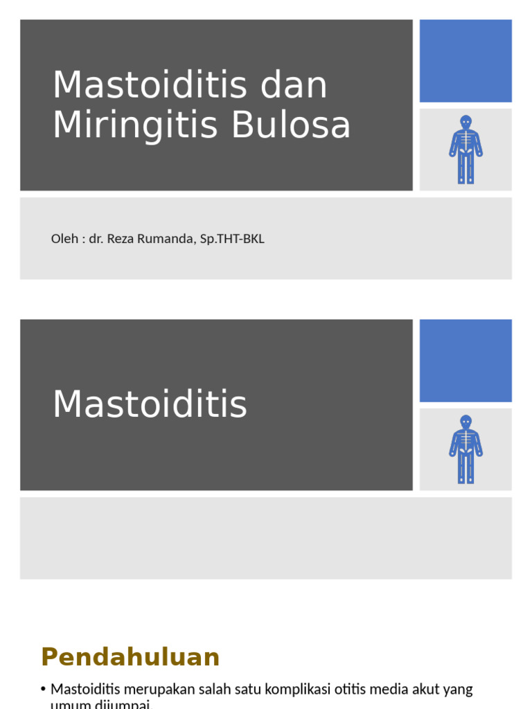 Mastoiditis dan Miringitis Bulosa: Panduan Lengkap | PDF