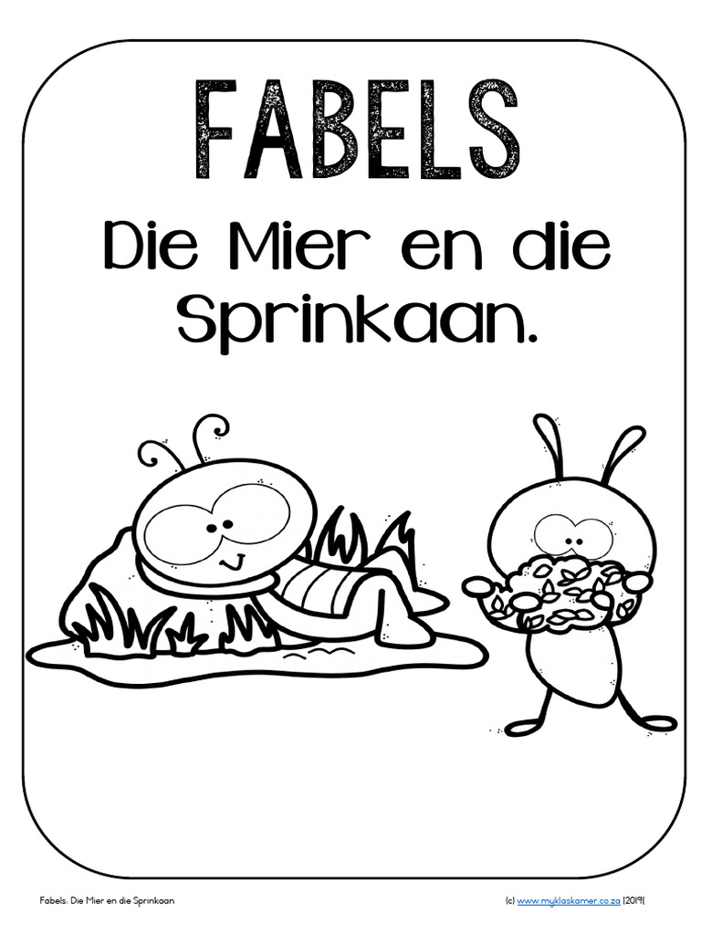 Fabel Die Sprinkaan en Die Mier | PDF