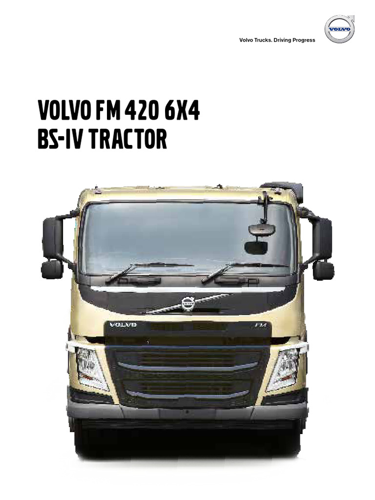 Volvo FM 420 6x4 Specifications | PDF | Truck | Axle