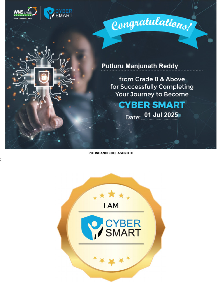 Putluru Manjunath Reddy - CyberSmart | PDF