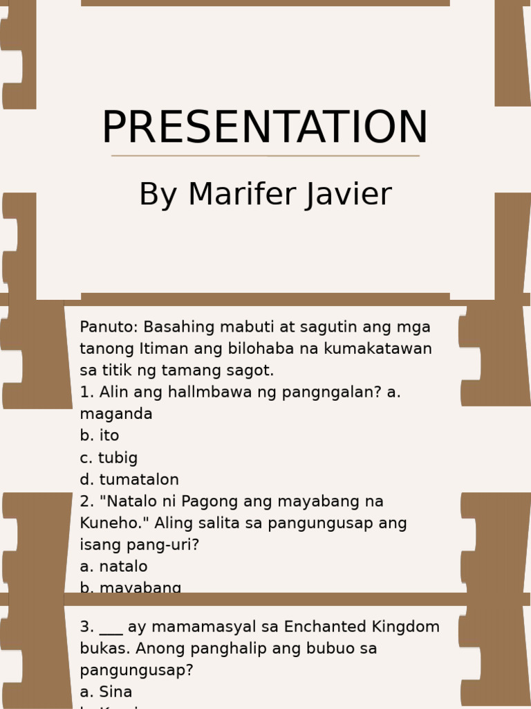 FILIPINO G3 Presentation | PDF