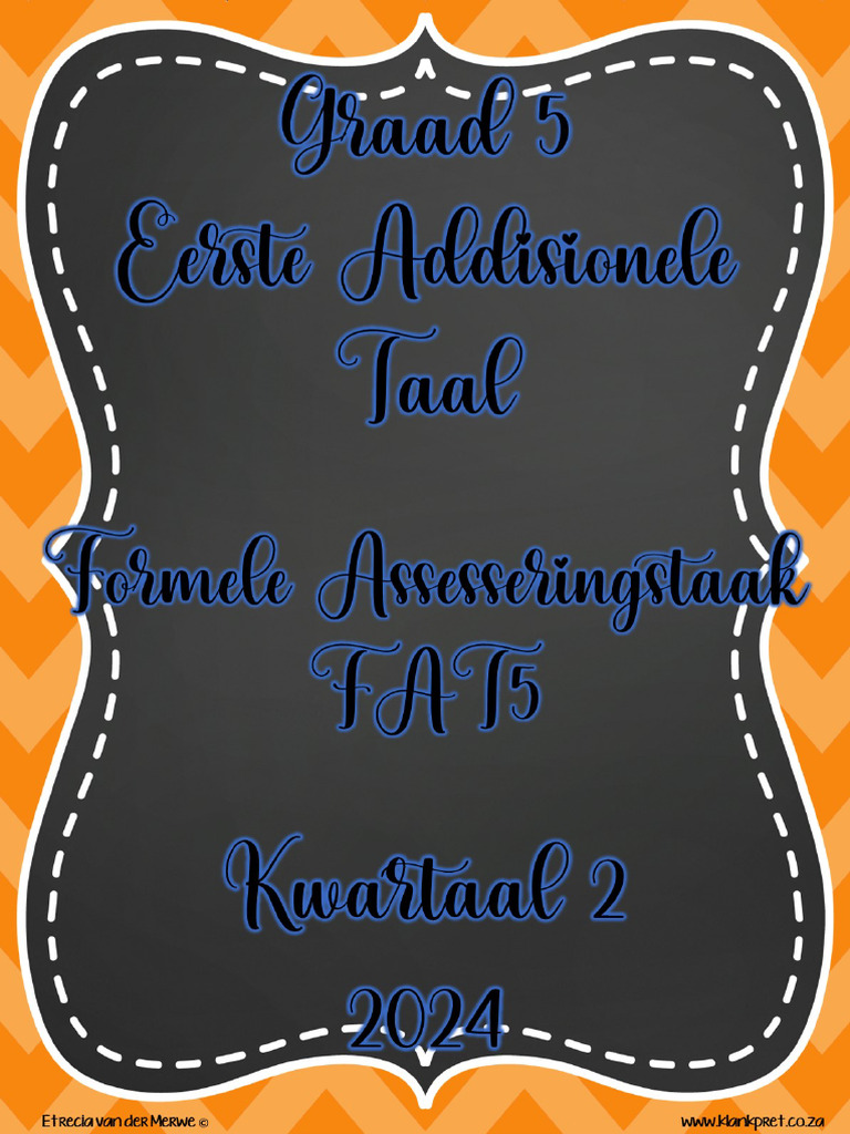 Graad 5 EAT FAT5 K2 - 2024 FP Lfswye | PDF