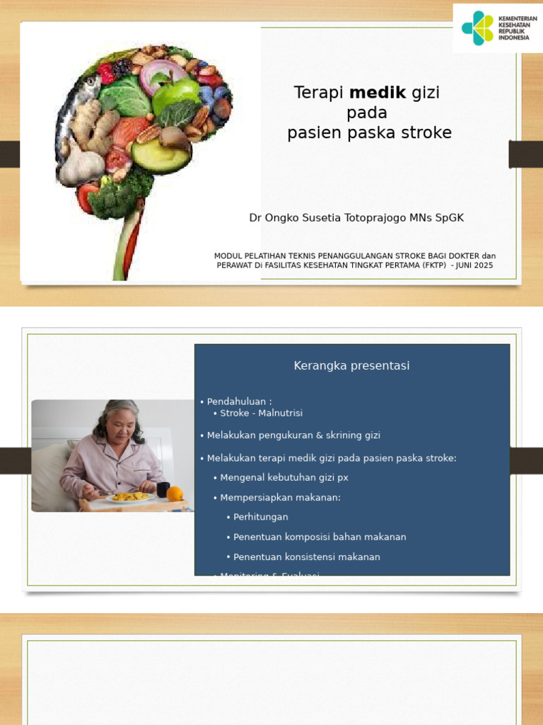 Terapi Gizi Pasca Stroke 2025 | PDF