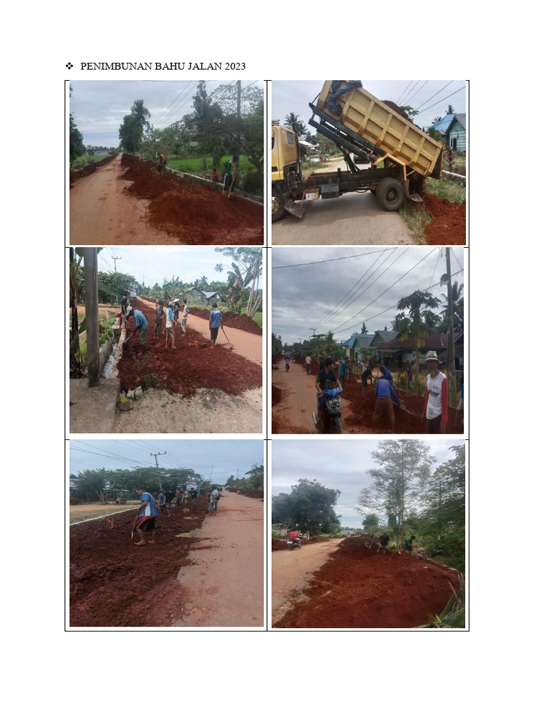 Dokumentasi Bahu Jalan 2023 | PDF