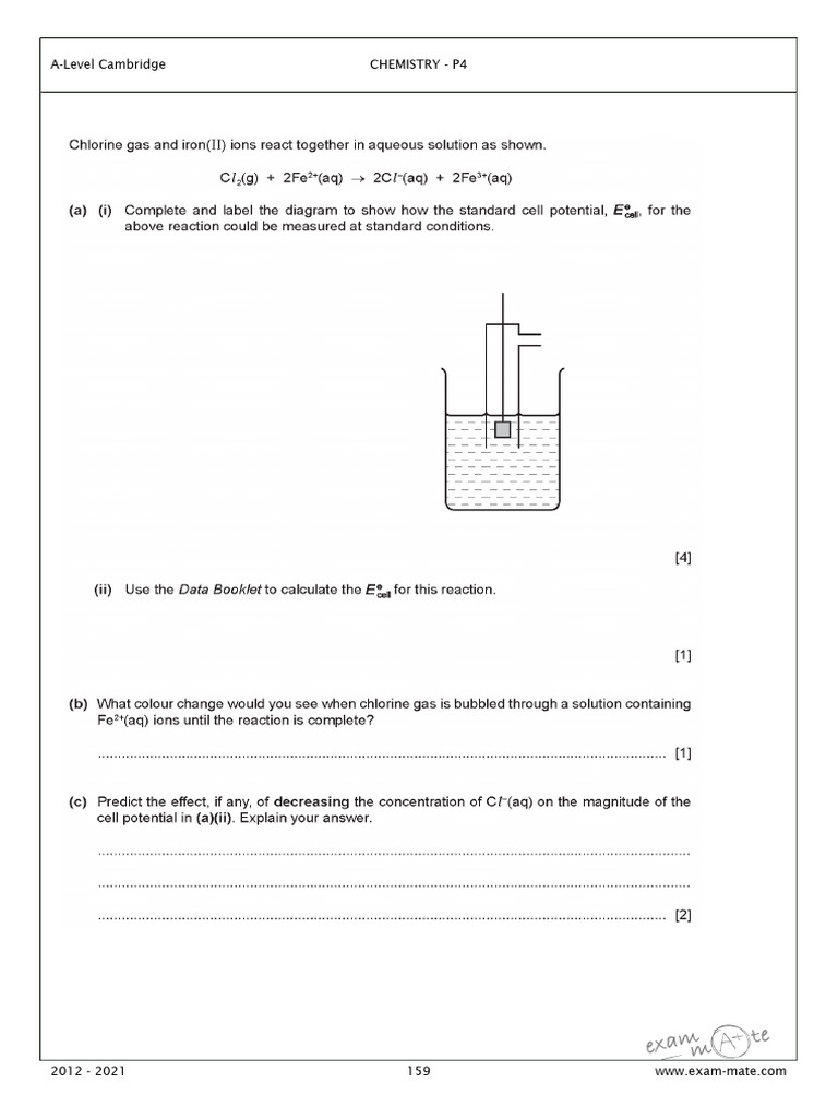 Electrochemistry 1 | PDF
