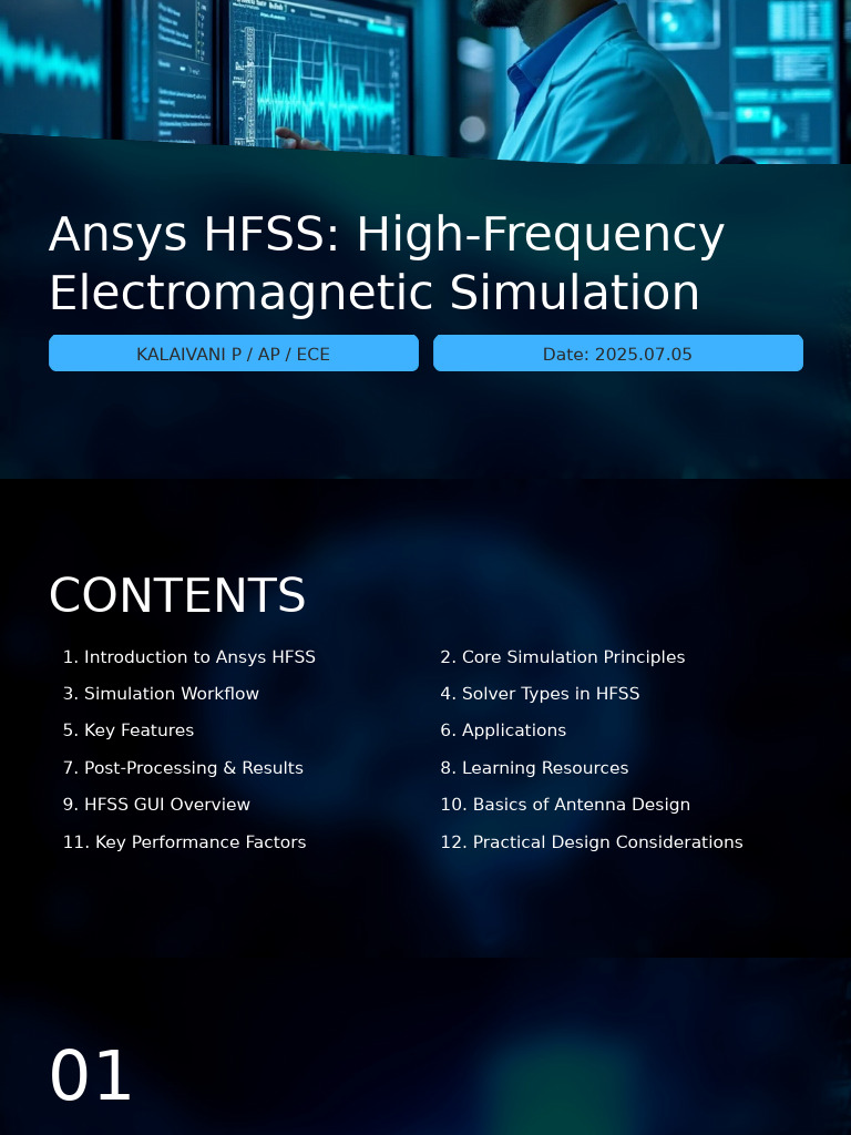 Ansys HFSS High-Frequency El | PDF | Antenna (Radio) | Wireless