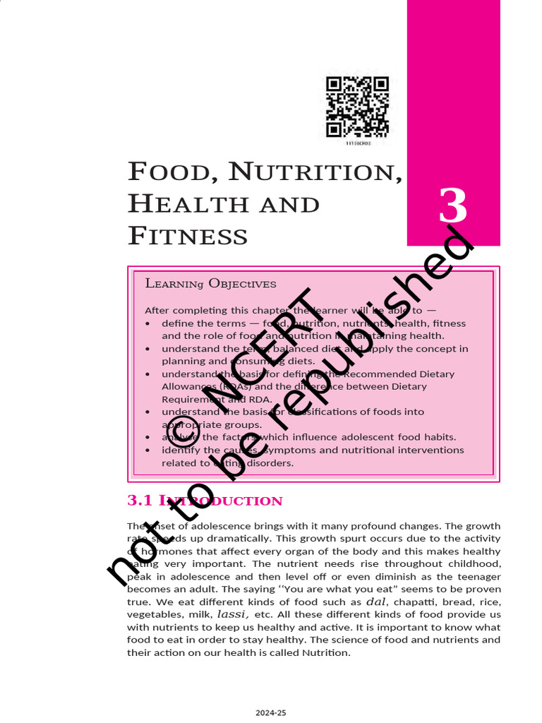 Food, Nutrition, Health and Fitness1 | PDF | Nutrients | Foods